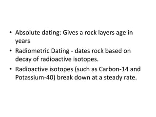 Radiometric dating | PPTX