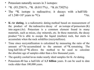 Radiometric dating tells about past .ppt
