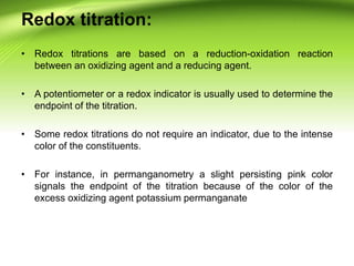 Radiometric titrations | PPTX