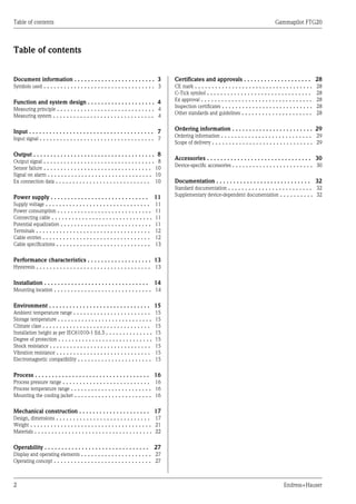 Radiometric measuring technology-Gammapilot FTG20 | PDF