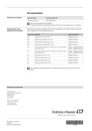 Radiometric measuring technology-Gammapilot FTG20 | PDF