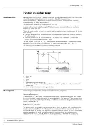 Radiometric measuring technology-Gammapilot FTG20 | PDF