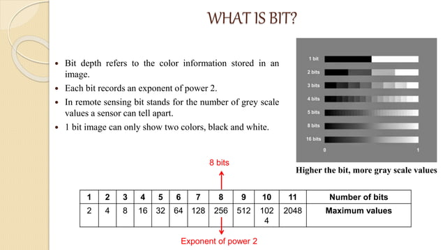 RADIOMETRIC RESOLUTION.pptx | Geography | Science