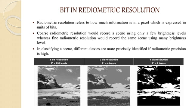 RADIOMETRIC RESOLUTION.pptx | Geography | Science