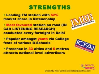 SWOT Analysis of Radio Mirchi | PPS