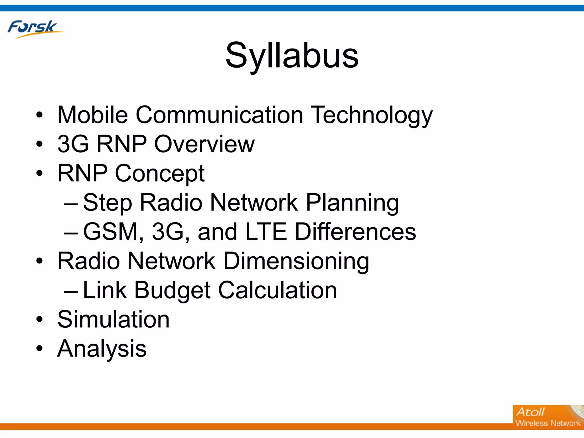 3G Radio Network Planning | PDF