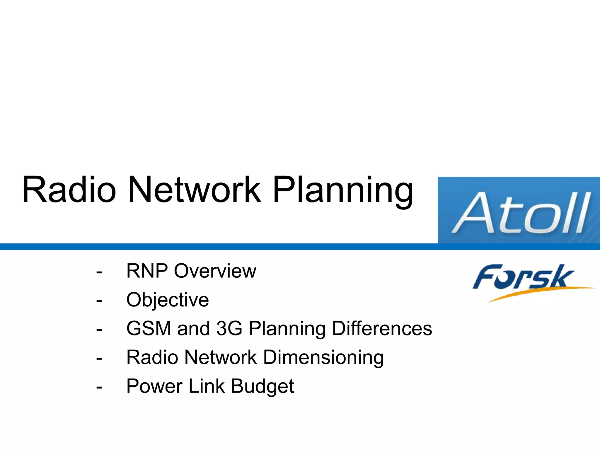 3G Radio Network Planning | PDF