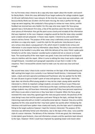 Radio news review guidance | DOCX | Talk Show | Genres