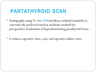 Radionuclide imaging thyroid & parathyroid | PPT