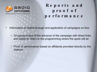 Radio Optimizer | PPT