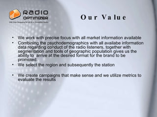 Radio Optimizer | PPT