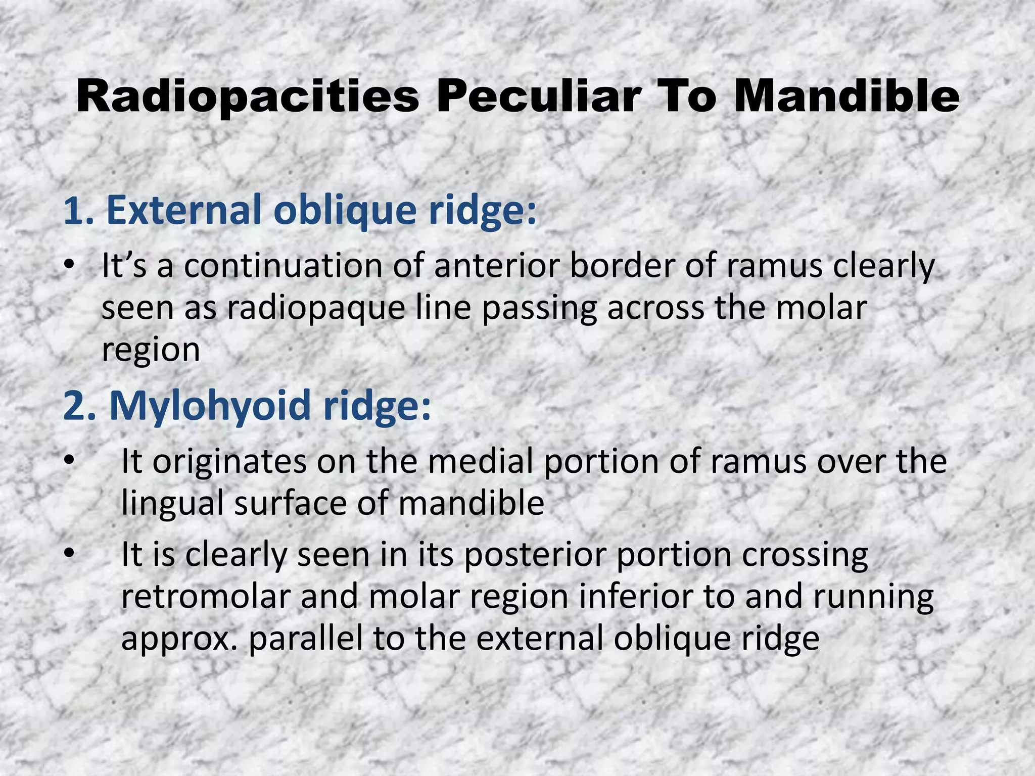 Radiopaque Lesions | PPTX
