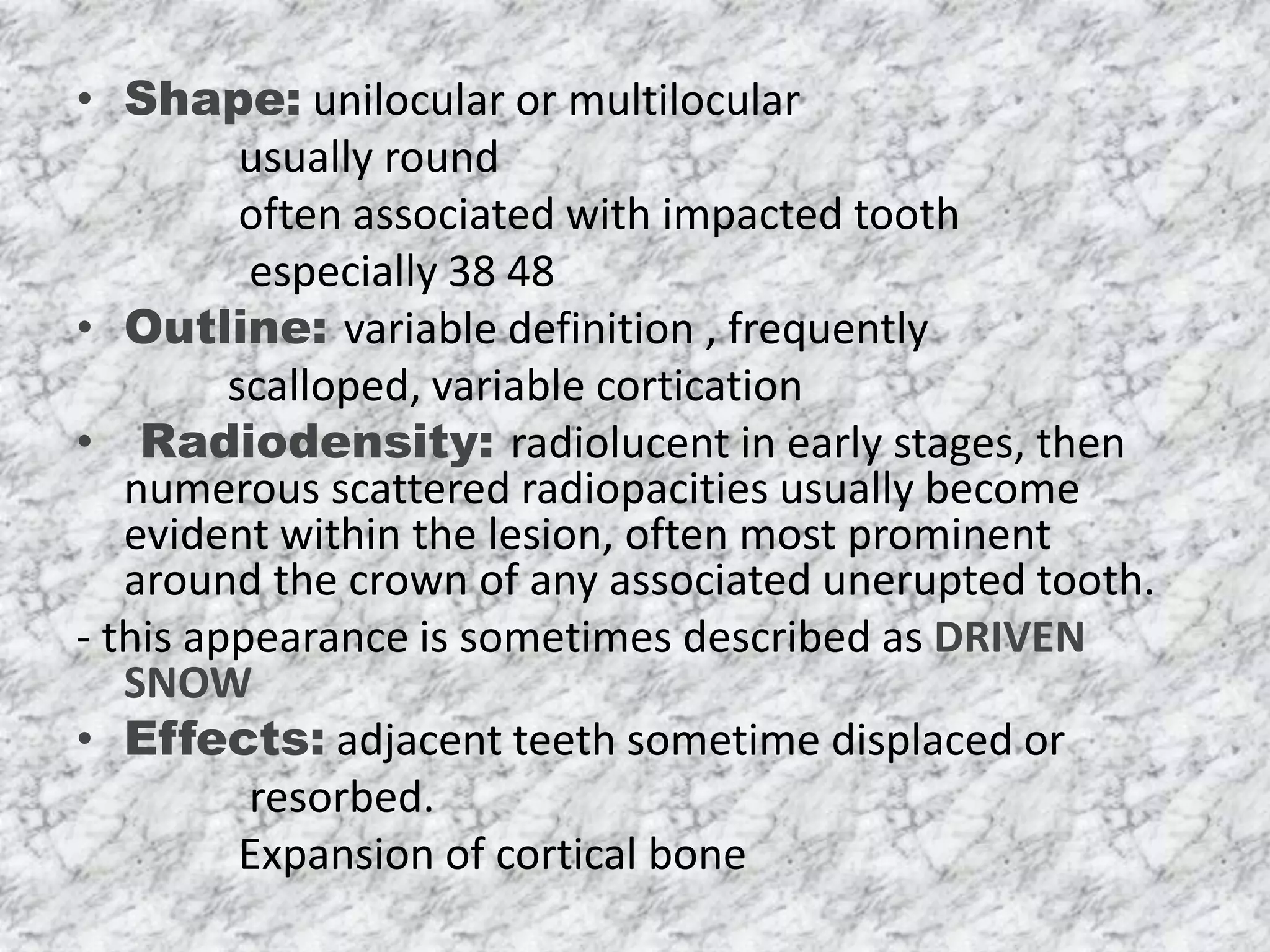 Radiopaque Lesions | PPTX