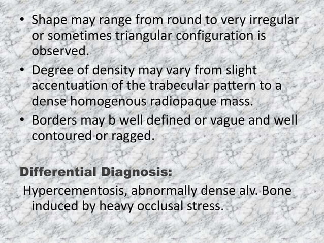 Radiopaque Lesions | PPTX | Dental Health | Diseases and Conditions