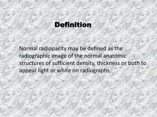 radiopacity lesions : radiology lecture. | PPTX | Bone and Joint ...