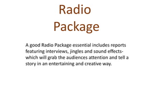 Radio package | PPTX