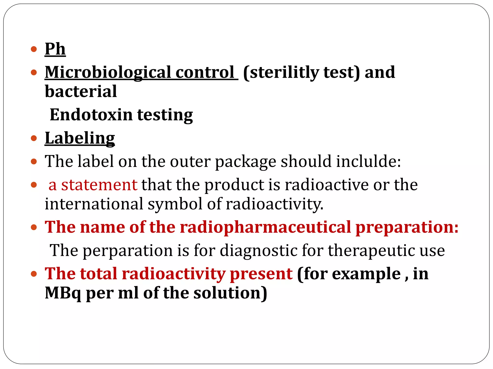 Radiopharmaceutical presentation | PPTX