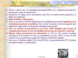 Radiopharmaceuticals | PDF