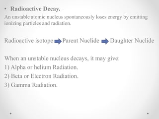 Radiopharmaceuticals | PPTX | Physics | Science
