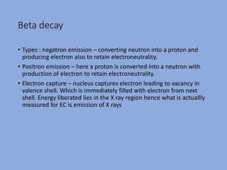 Fundamental of radioactivity | PPTX