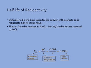 Fundamental of radioactivity | PPTX
