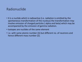 Fundamental of radioactivity | PPTX