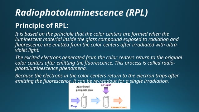 Radiophotoluminescent Glass Dosimeter (RPLGD) | PPTX