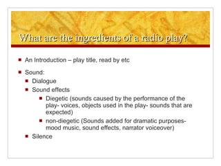Radio play | PPT