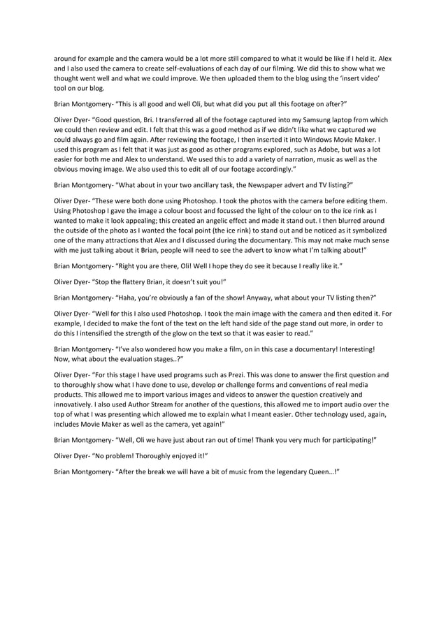 Radio podcast script | DOCX | Video Production | Content Production