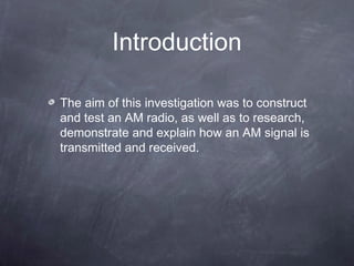 AM Radio Presentation | PPT | Digital Audio | Computer Software and ...