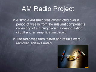 AM Radio Presentation | PPT | Digital Audio | Computer Software and ...