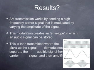 AM Radio Presentation | PPT | Digital Audio | Computer Software and ...