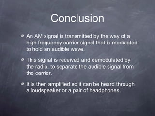 AM Radio Presentation | PPT | Digital Audio | Computer Software and ...