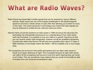 Radio Waves Presentation | PPTX