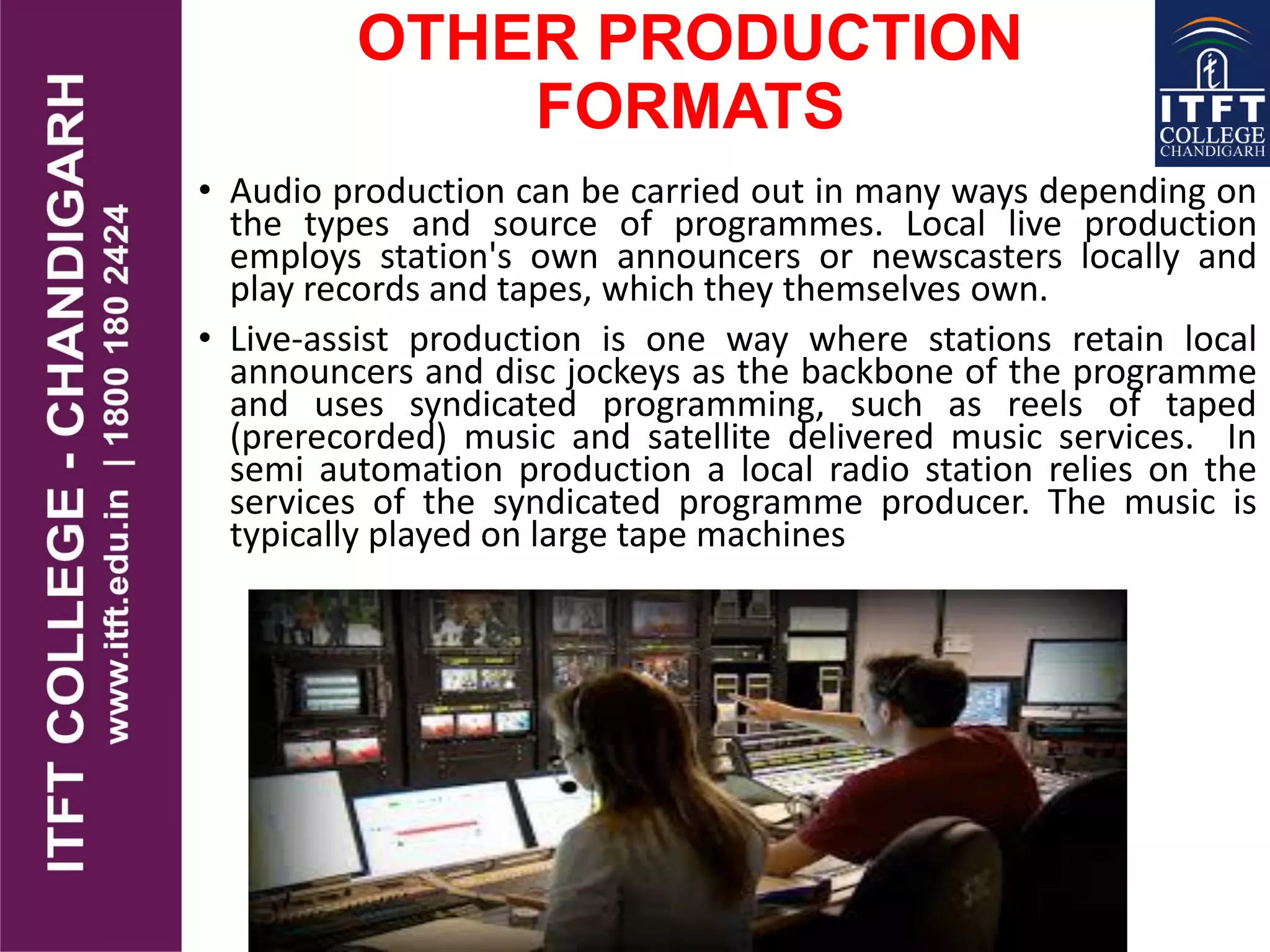 ITFT-MEDIA Radio production | PDF