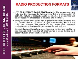 ITFT-MEDIA Radio production | PDF