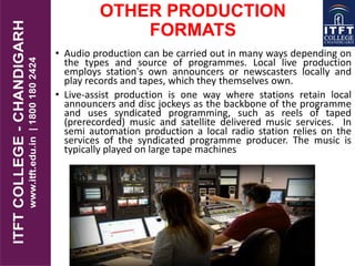 ITFT-MEDIA Radio production | PDF