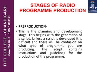 ITFT-MEDIA Radio production | PDF