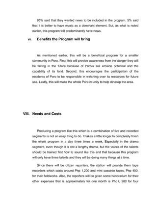 Radio Program (Proposal) | DOC