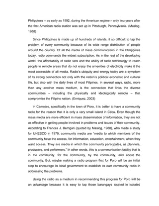 Radio Program Proposal Doc