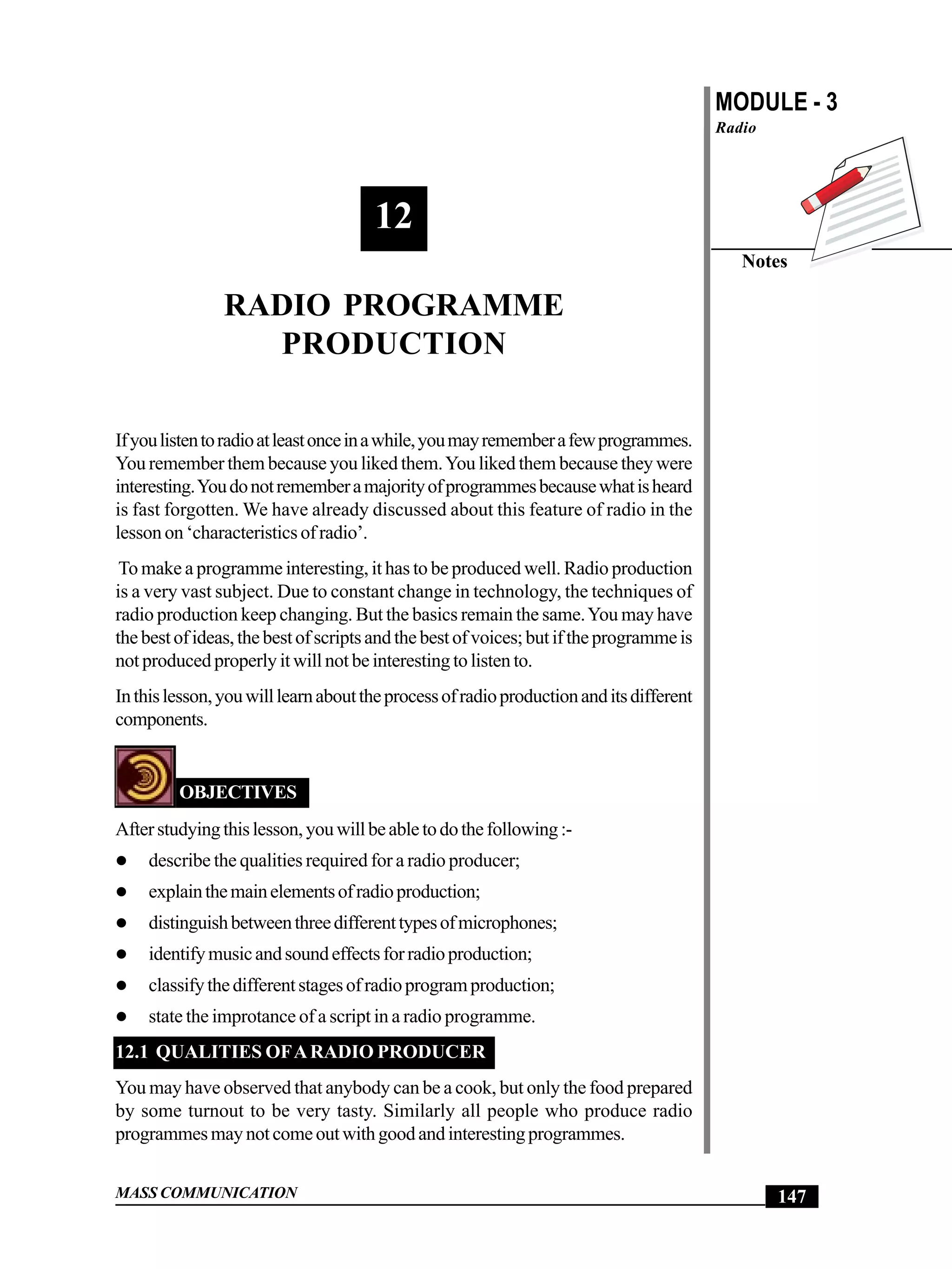 Radio programme production | PDF