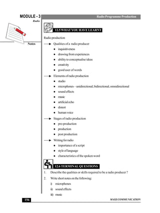 Radio programme production | PDF
