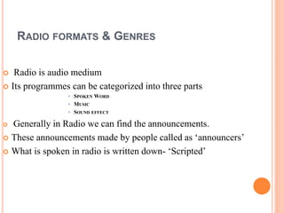 Radio programmes | PPTX