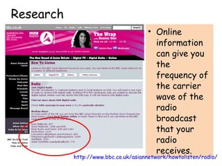 Radio project group report 2011 12 | PPT