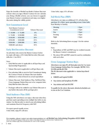 Radio rate card | PDF