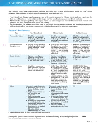 Radio rate card | PDF