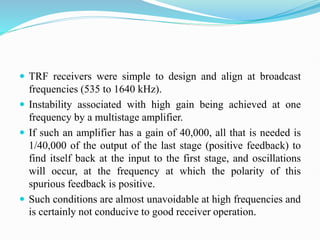 Radio Receiver ppt presentation on .pptx