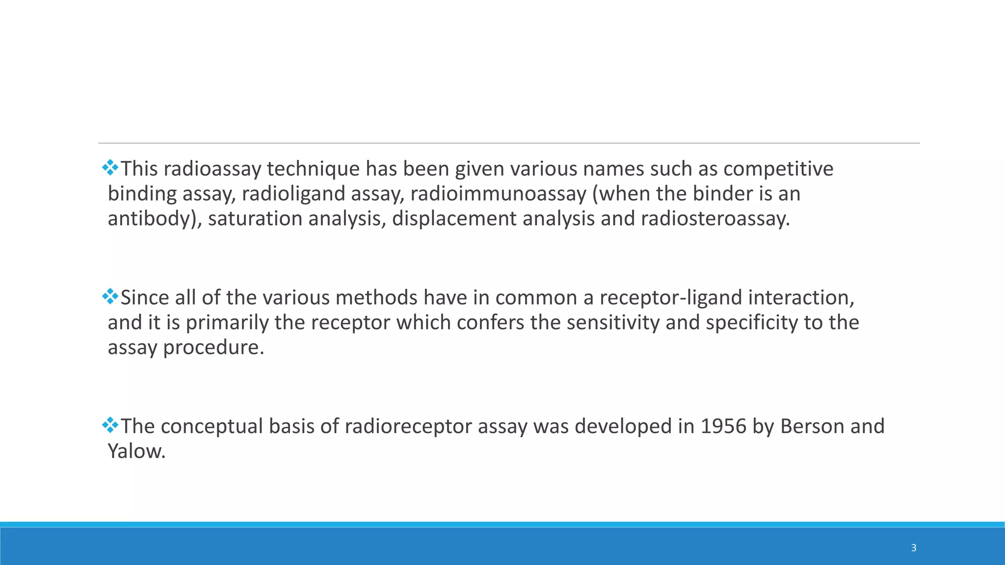 Radioreceptor assay | PPTX