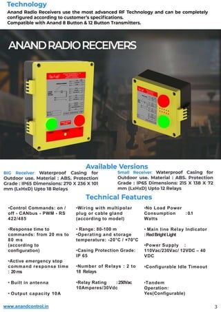 Radio remote control 8 button | PDF
