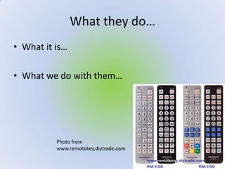 Radio remote controllers | PPTX